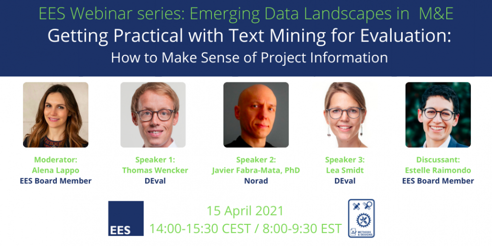 EES Webinar Series: Emerging Data Landscapes in M&E Getting Practical with Text Mining in ...
